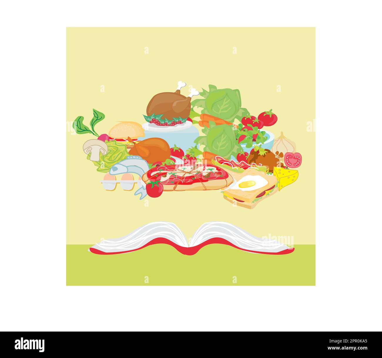 Dinner cookbook Stock Vector Images - Alamy