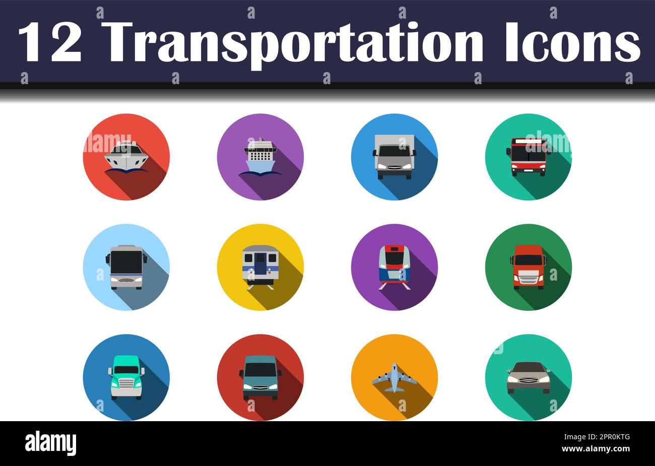 Transportation Icon Set Stock Vector Image & Art - Alamy