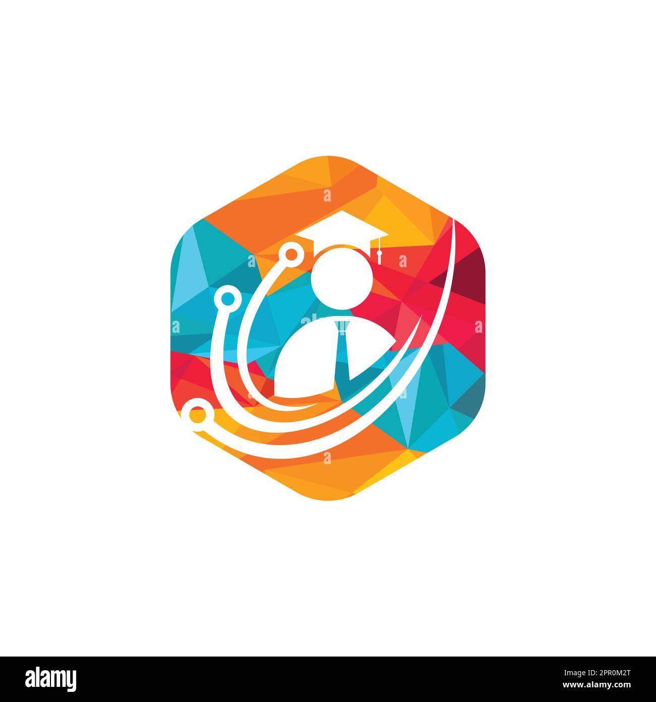 Education tech vector logo design. Digital school logo concept Stock ...