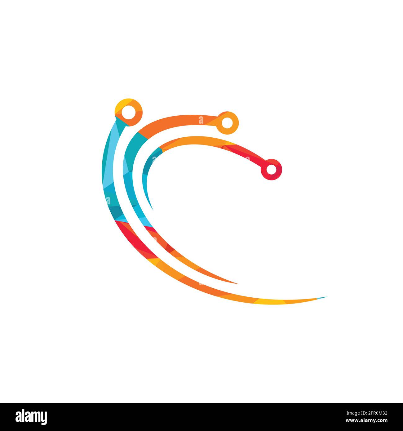 Abstract technology vector logo design Stock Vector Image & Art - Alamy