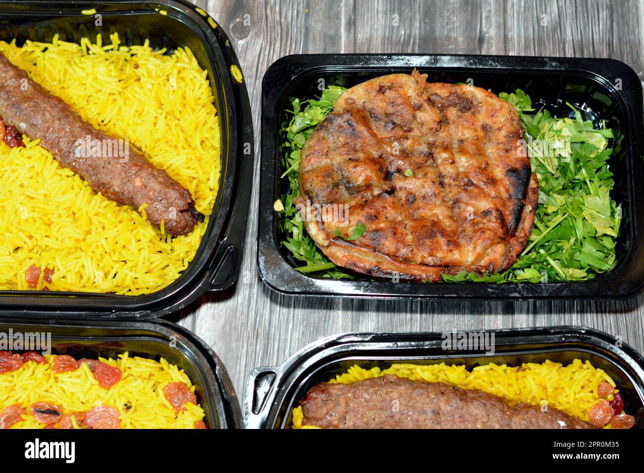Background of Traditional Egyptian Hawawshi, pita stuffed with minced ...