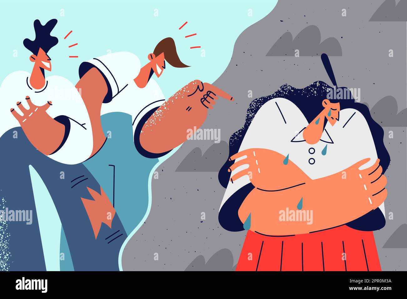 Girl laughing character Stock Vector Images - Alamy