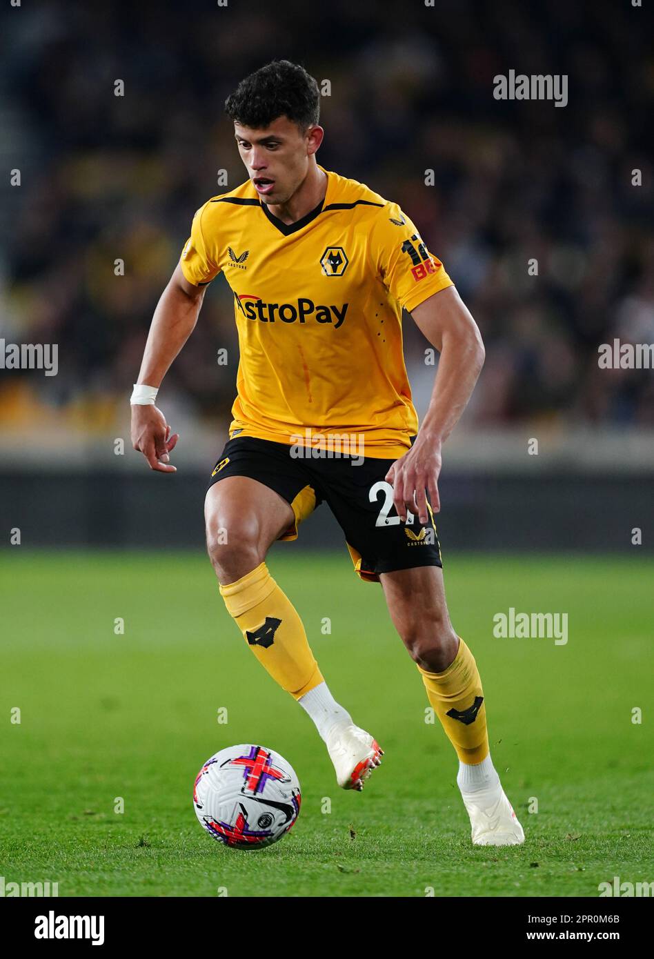 Wolverhampton Wanderers' Matheus Nunes during the Premier League match ...
