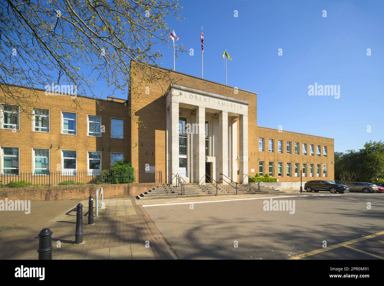 Rugby Town Hall, Evreux Way, Rugby, Warwickshire Stock Photo - Alamy