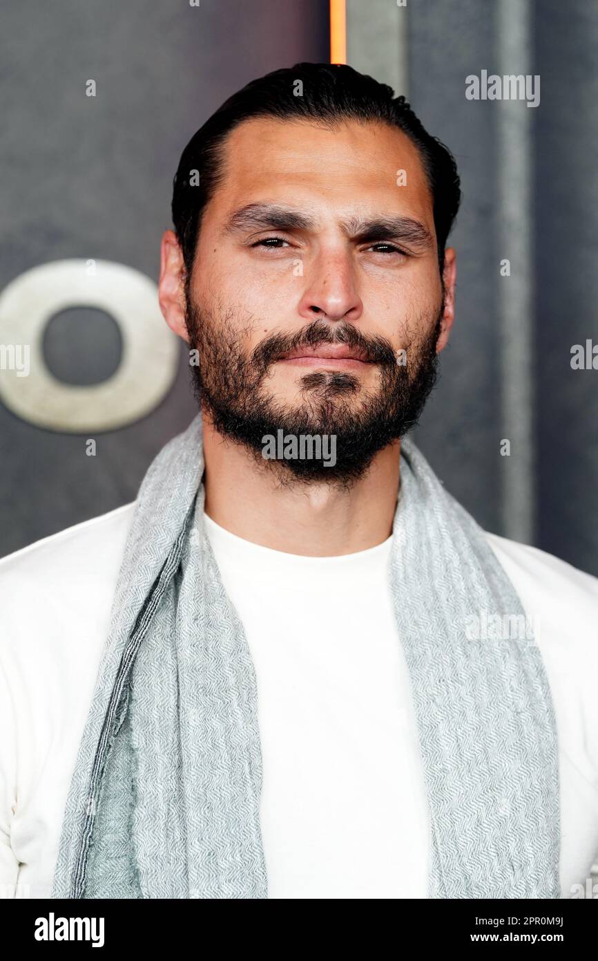 Christian Ochoa attends the global premiere of Silo, at Battersea Power ...