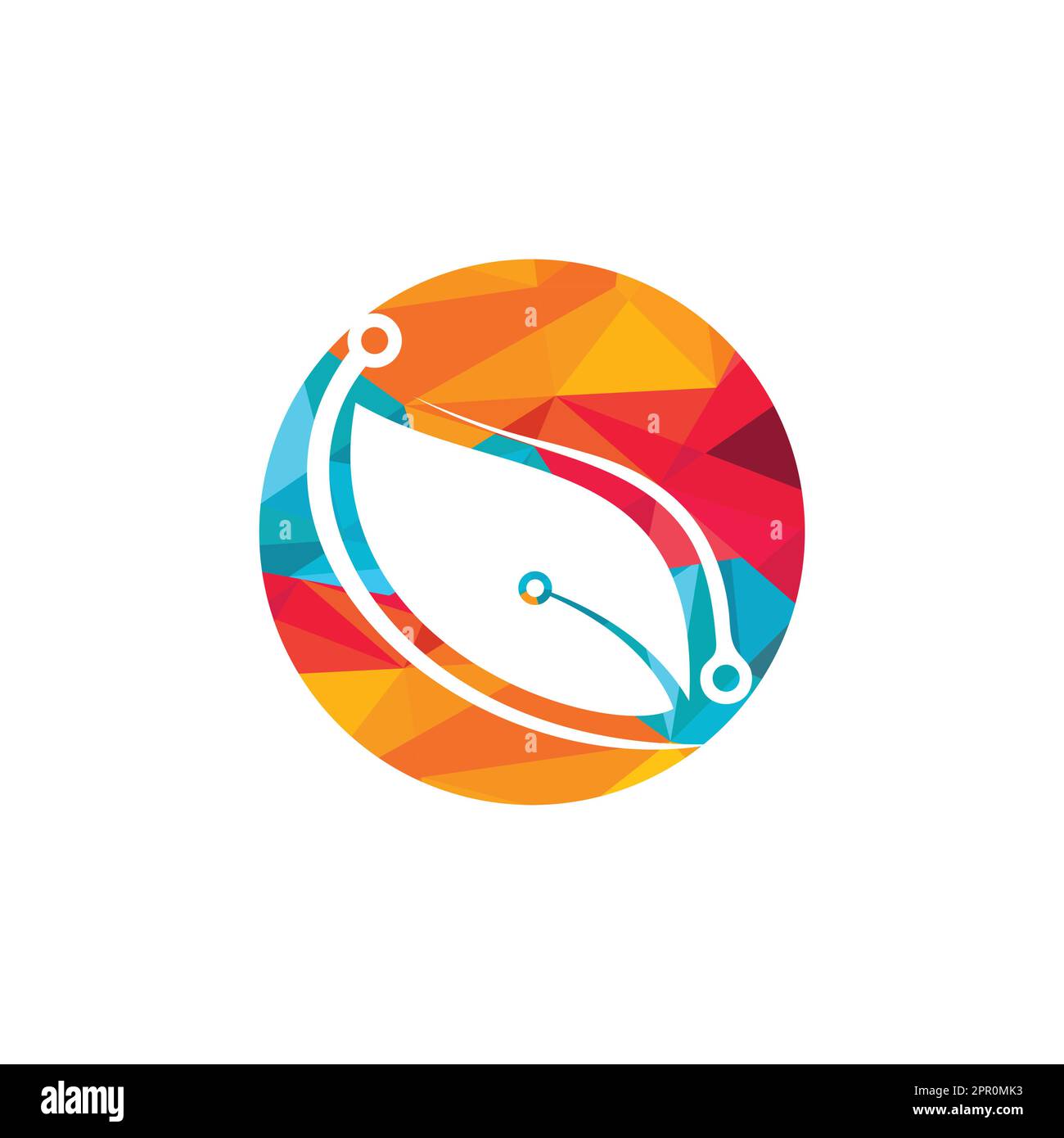 Green leaf technology logo design. Circuit Leaf vector design Stock Vector Image & Art - Alamy