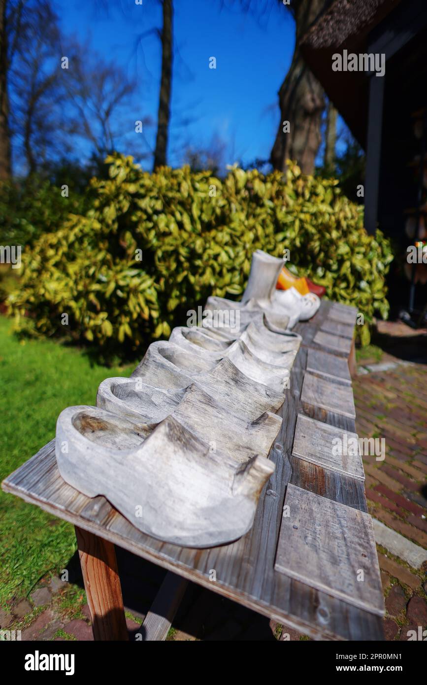 Traditional Wooden Holland shoe, Dutch clogs, souvenir of Netherlands ...