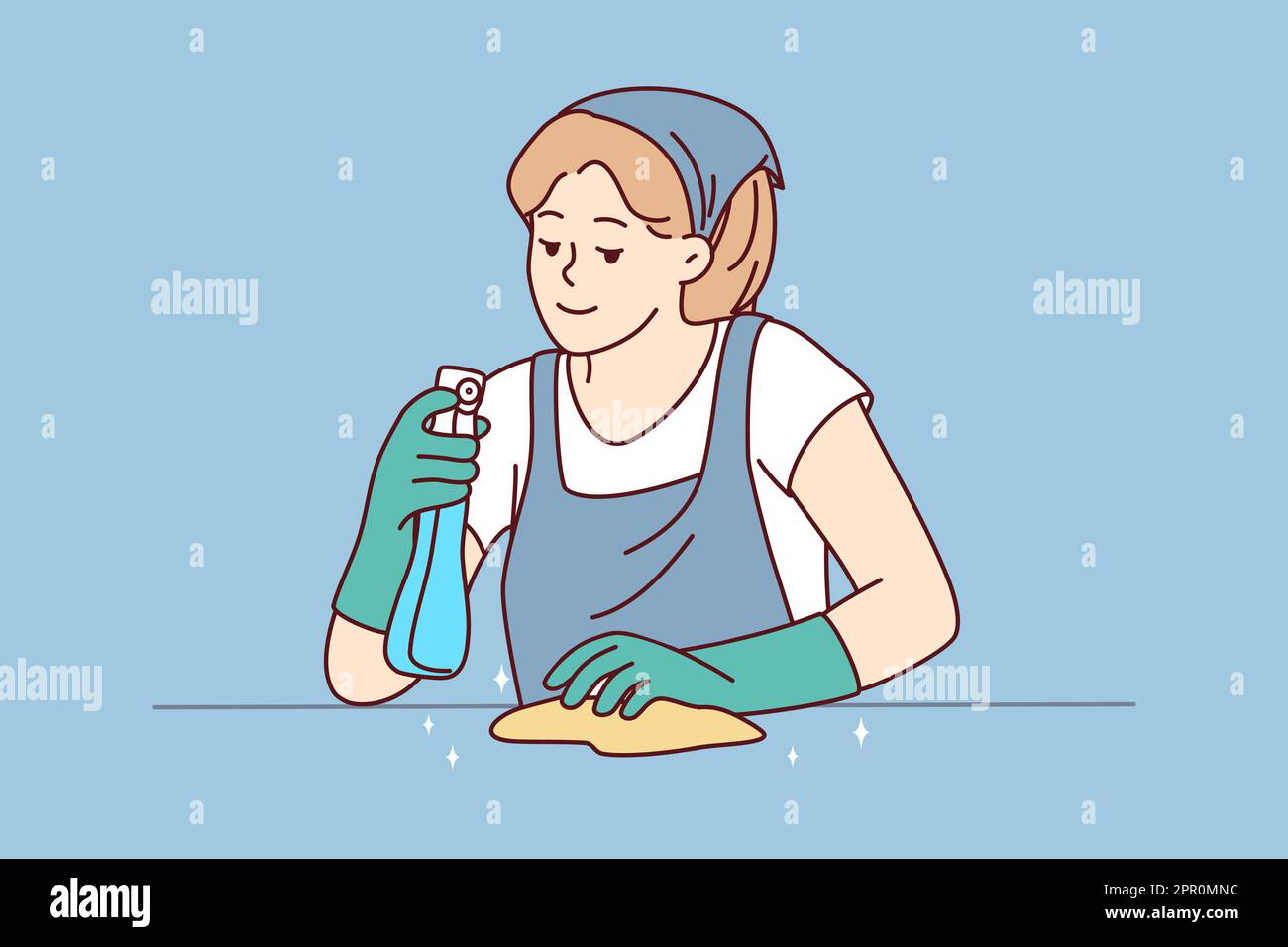 Wipe housecleaning Stock Vector Images - Alamy
