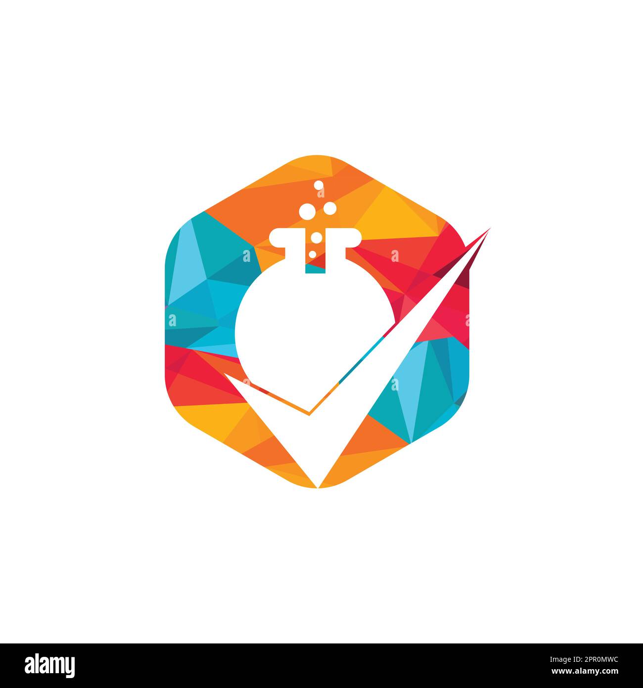 Lab Check vector logo design. Lab check verified logo vector icon ...