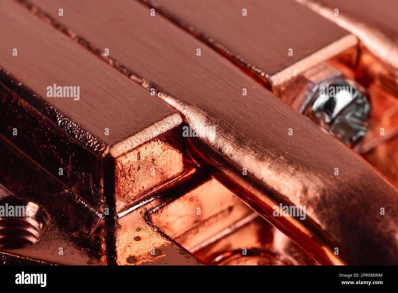 PC CPU cooler with copper heat pipes Stock Photo - Alamy