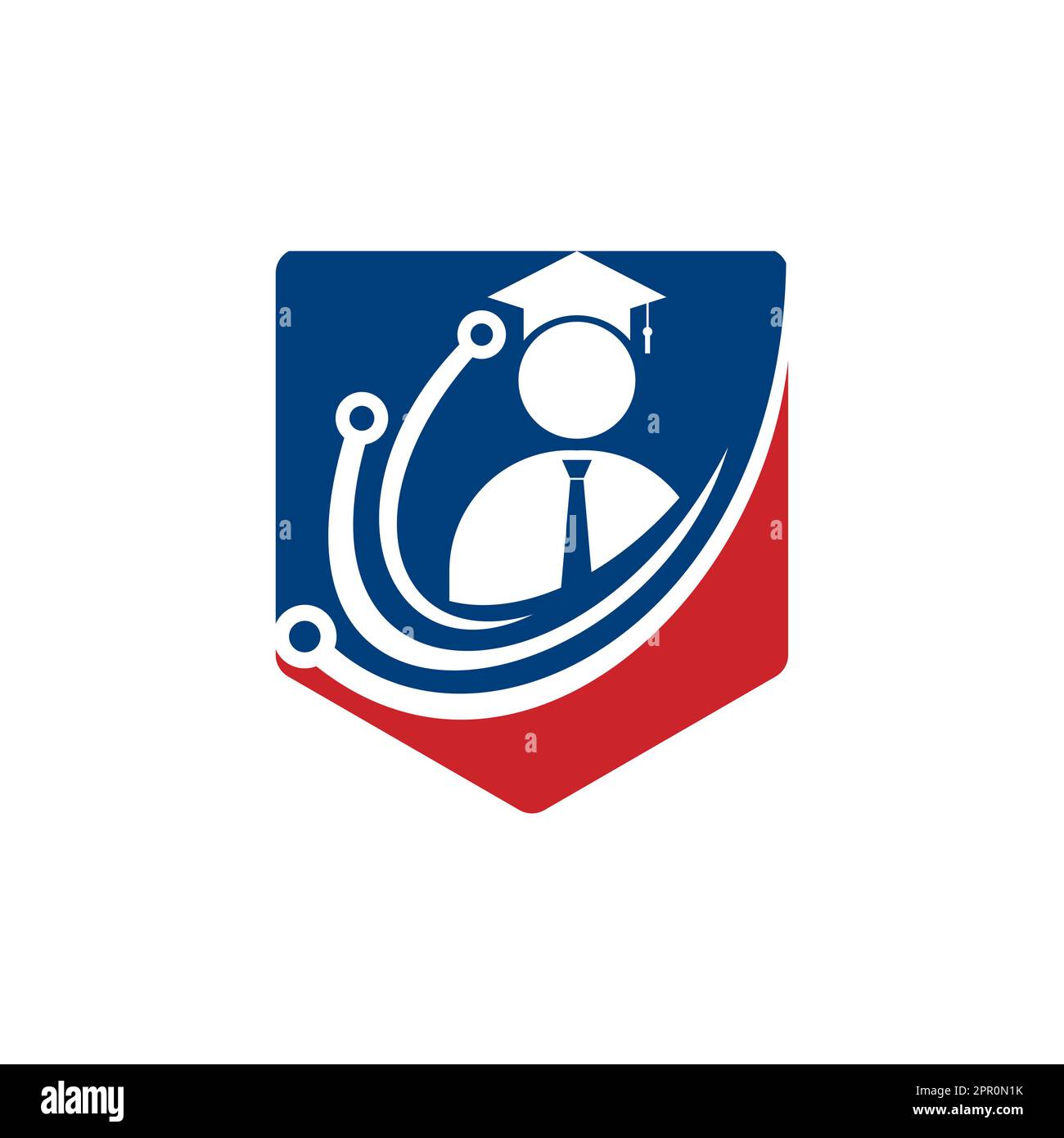 Education tech vector logo design. Digital school logo concept Stock ...