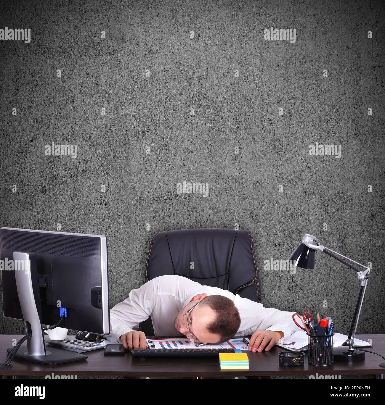 Stress businessman office room hi-res stock photography and images - Alamy
