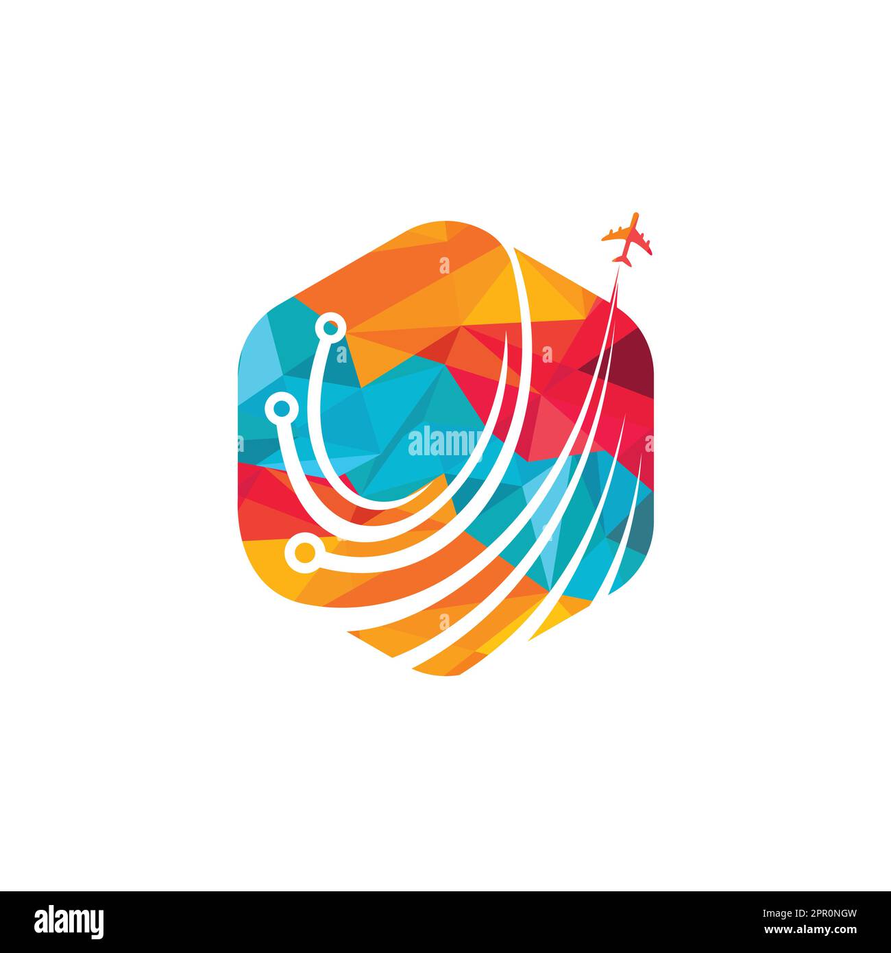 Travel tech vector logo design. Digital travel logo concept Stock ...