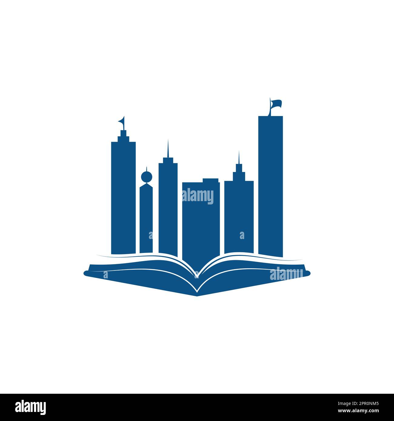 Education building logo design. Vector of book and a building, symbol ...