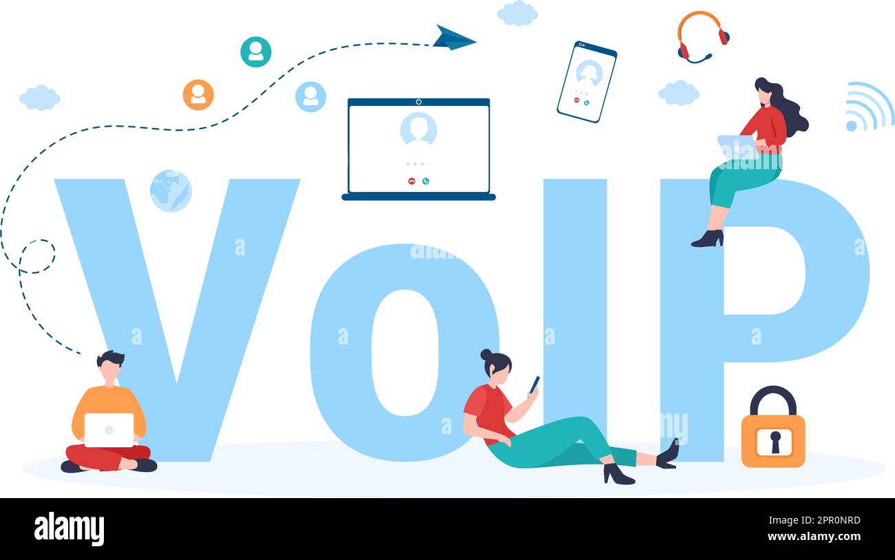 VOIP or Voice Over Internet Protocol with Telephony Scheme Technology ...