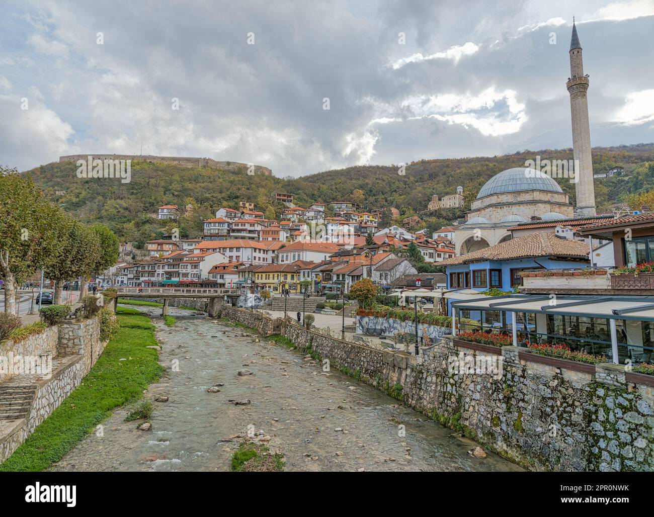 Prizren by river Bistrica in Kosovo Stock Photo - Alamy