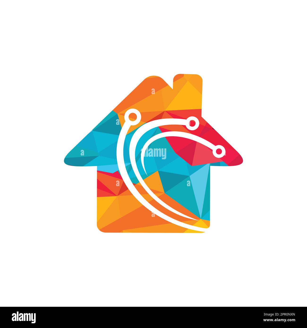 Digital Home vector logo design template Stock Vector Image & Art - Alamy