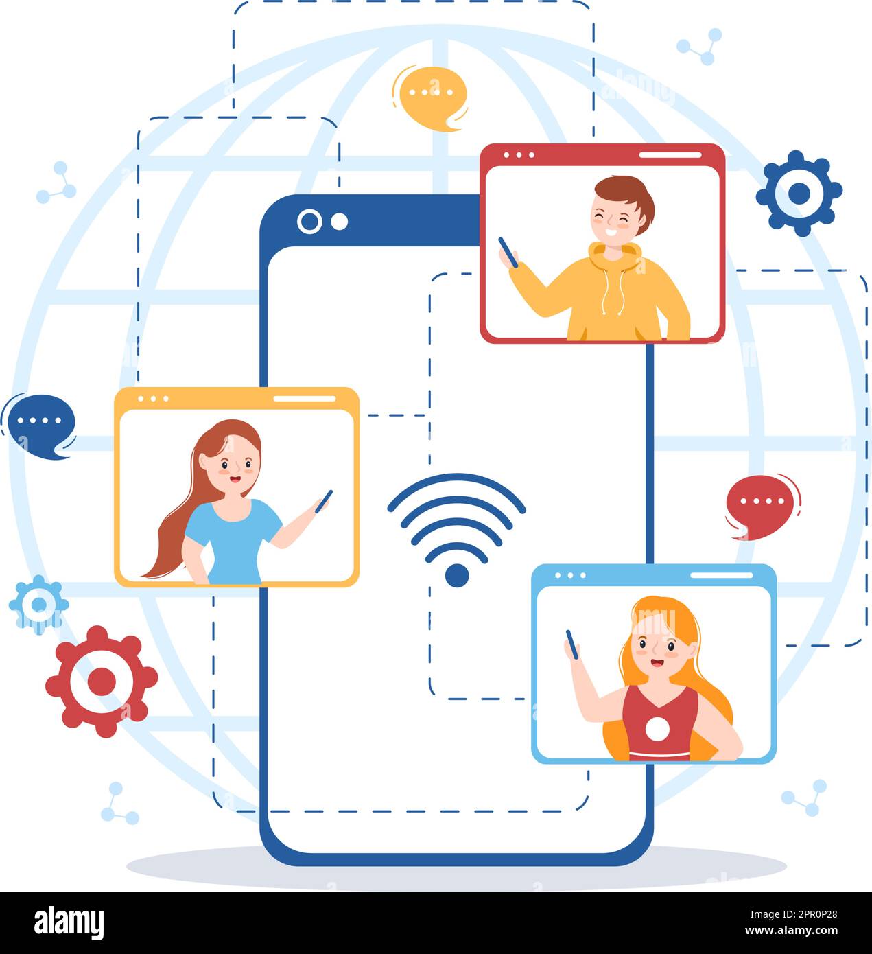 Intranet Internet Network Connection Technology to Share Confidential ...