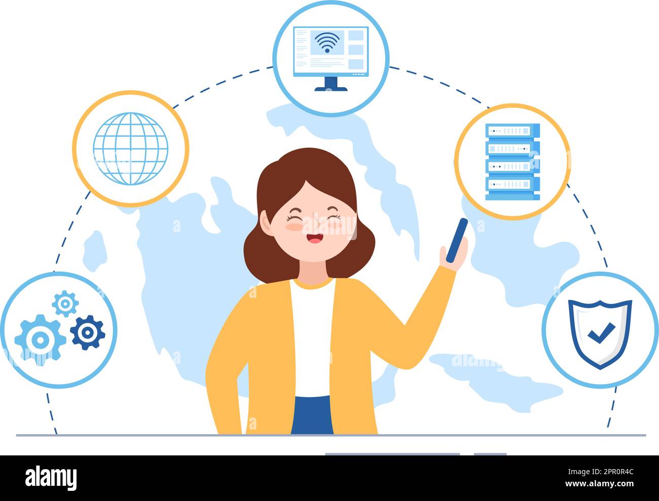 Intranet Internet Network Connection Technology to Share Confidential ...