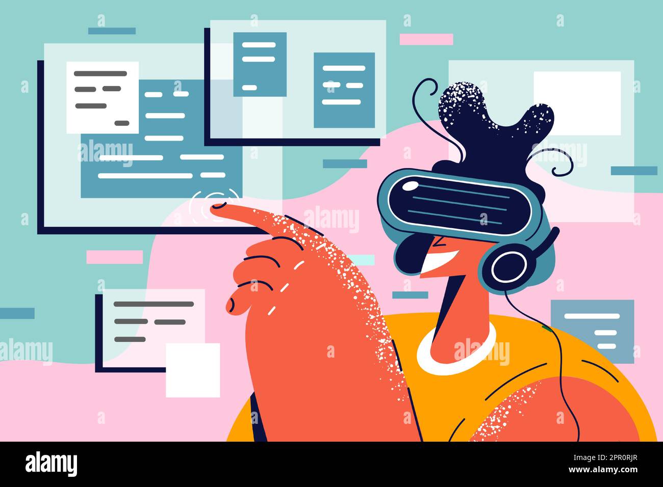 Smiling person in glasses Stock Vector Images - Alamy