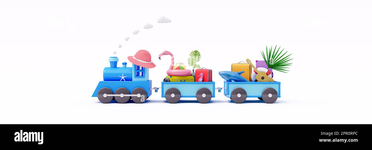 Train on the beach Cut Out Stock Images & Pictures - Alamy