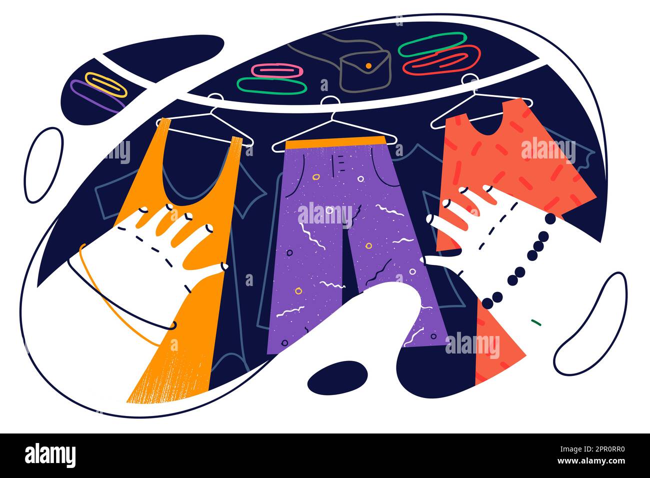 In retail store clothes Cut Out Stock Images & Pictures - Alamy