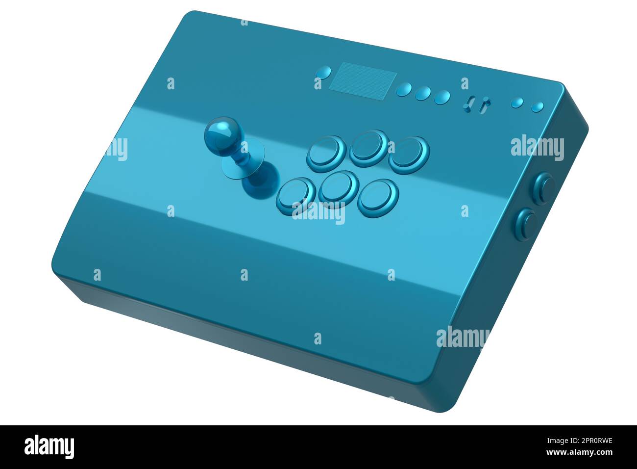 Vintage arcade stick with joystick and tournament-grade buttons with ...