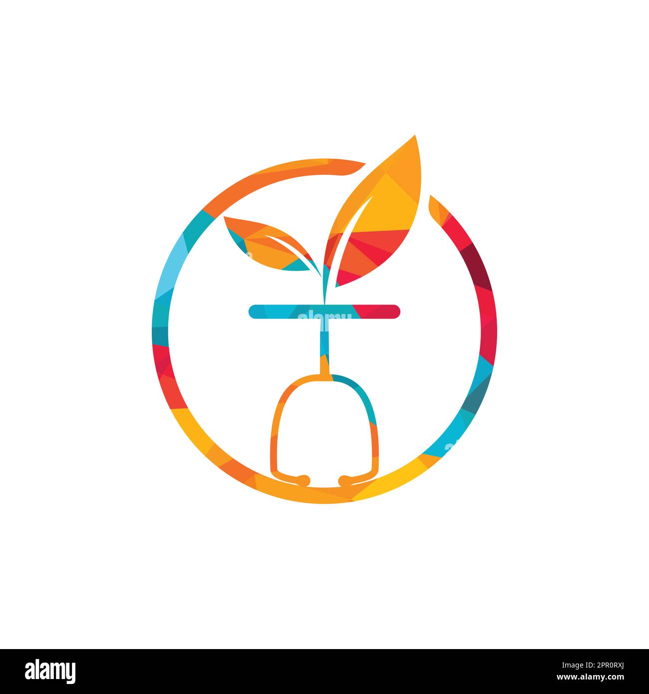 Health nature logo design template. Modern natural leaf with ...