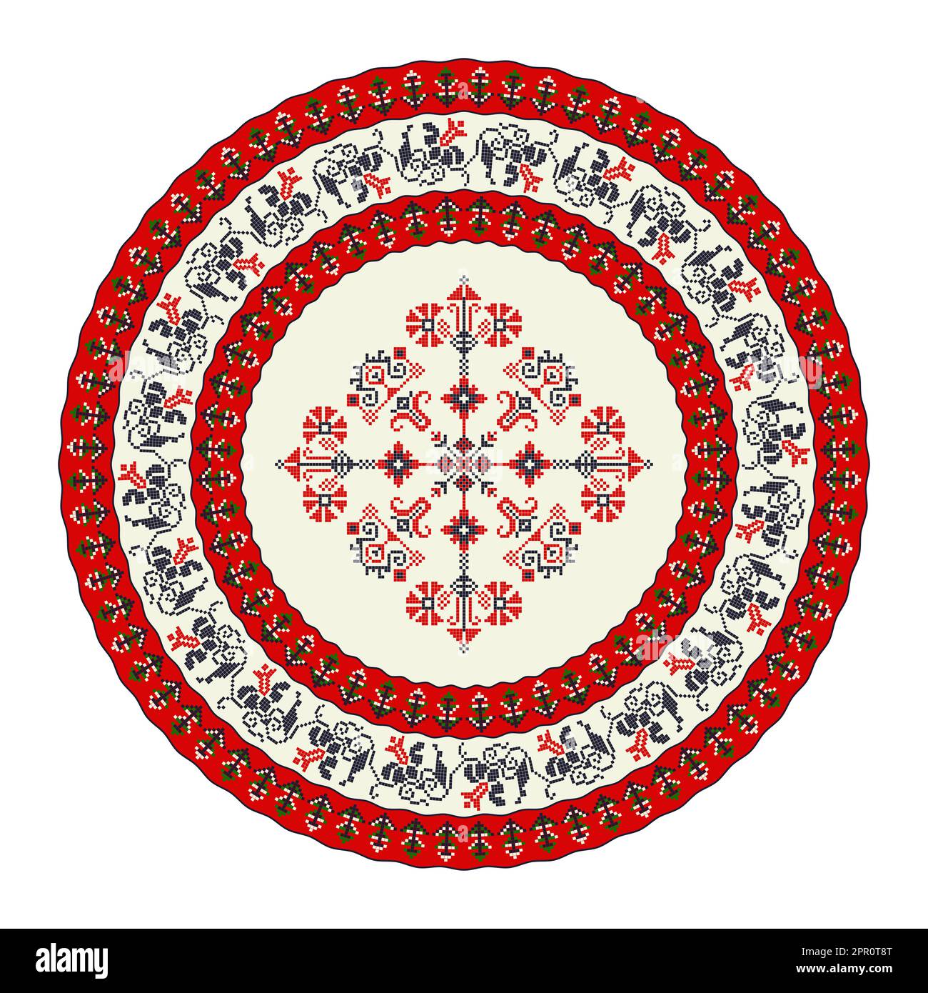 Romanian round design element 2 Stock Vector Image & Art - Alamy