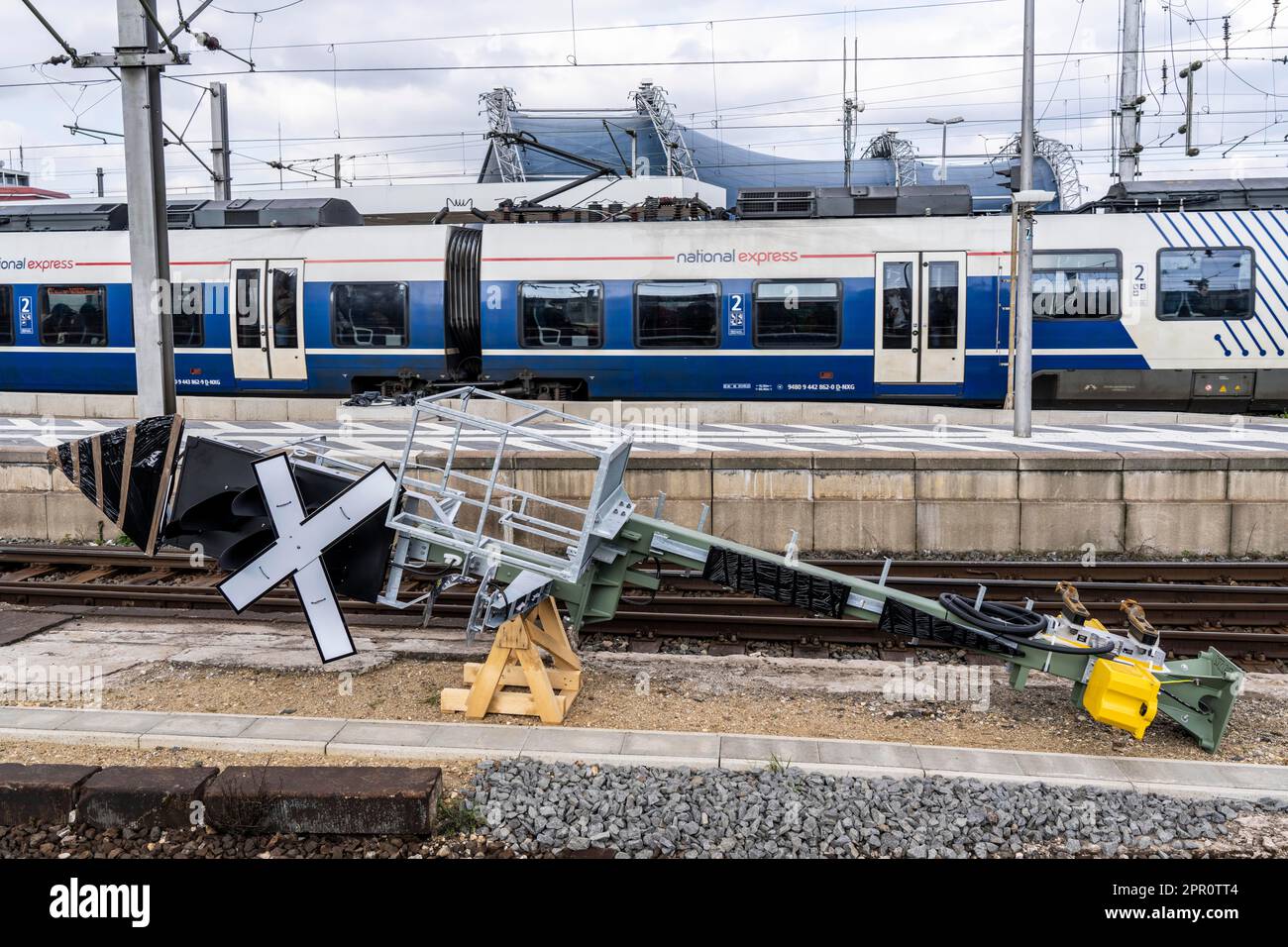 New signalling system waiting to be installed at Cologne main station ...