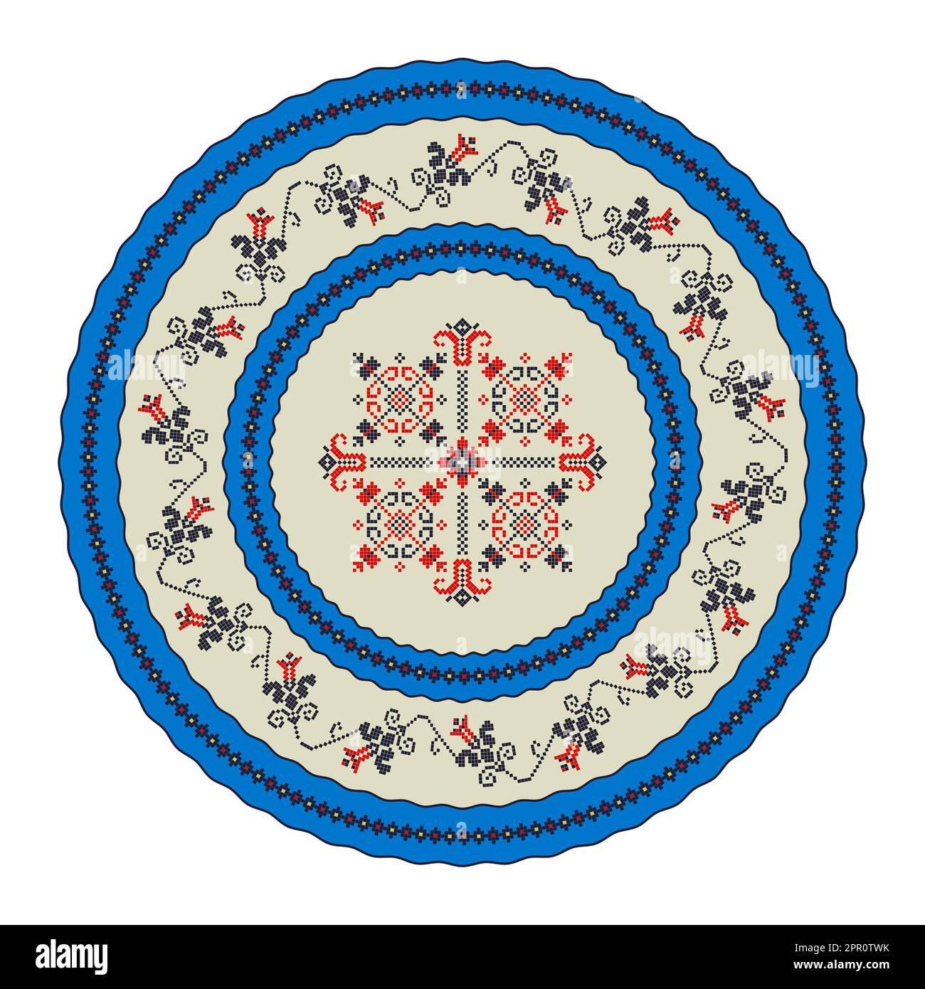 Romanian round design element 1 Stock Vector Image & Art - Alamy