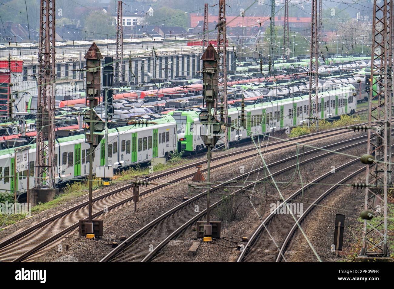 Collective bargaining strike of the railway and transport union, EVG ...