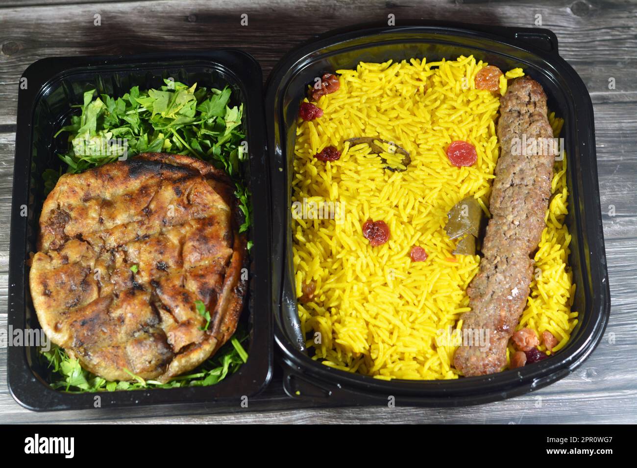 Background of Traditional Egyptian Hawawshi, pita stuffed with minced ...