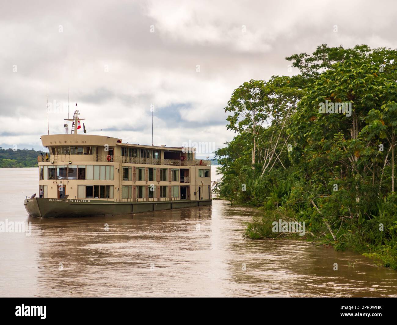 Nauta, Loreto, Peru - Apr, 2022: Luxury tourist cruise ship on the the ...