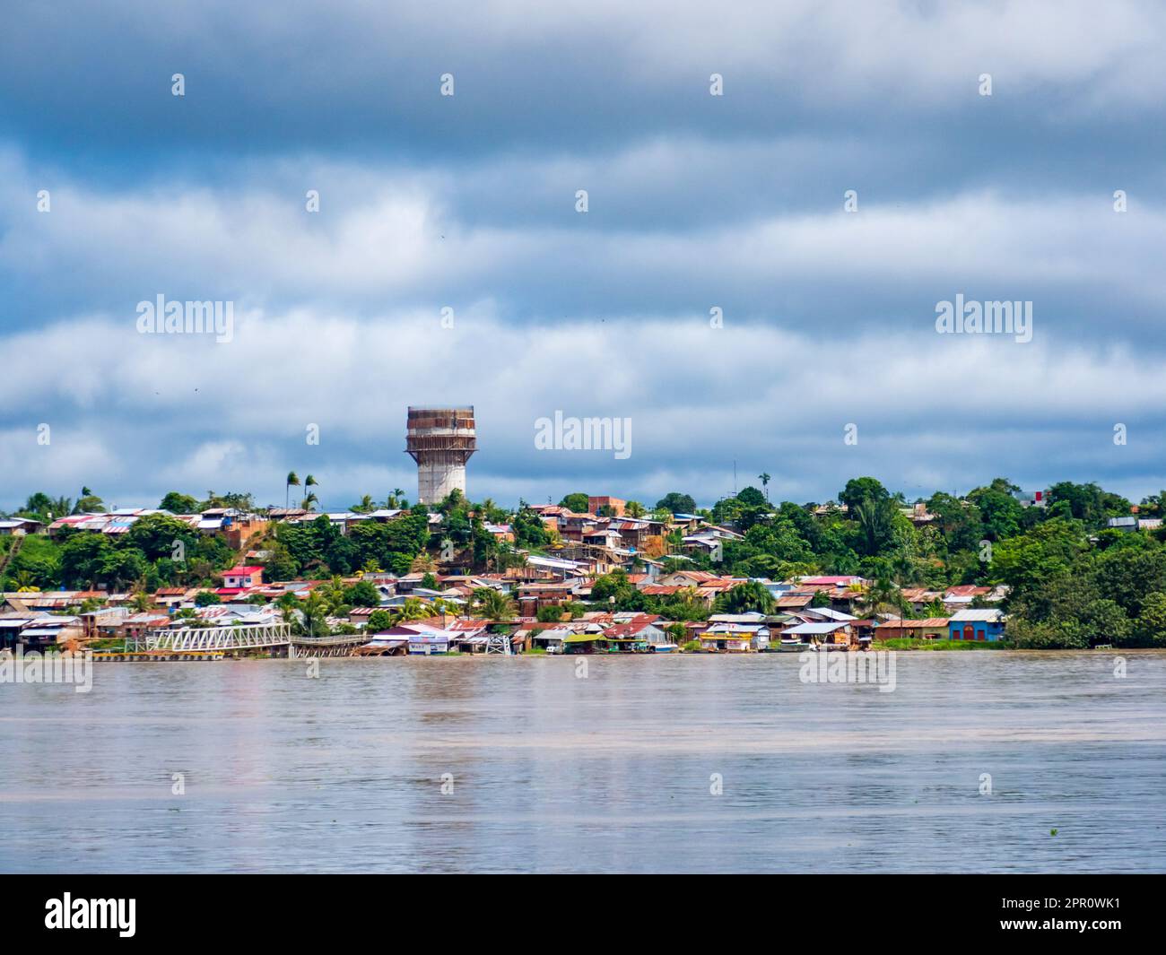 Nauta, Loreto, Peru - April, 2022: Nauta seen from a boat on the ...