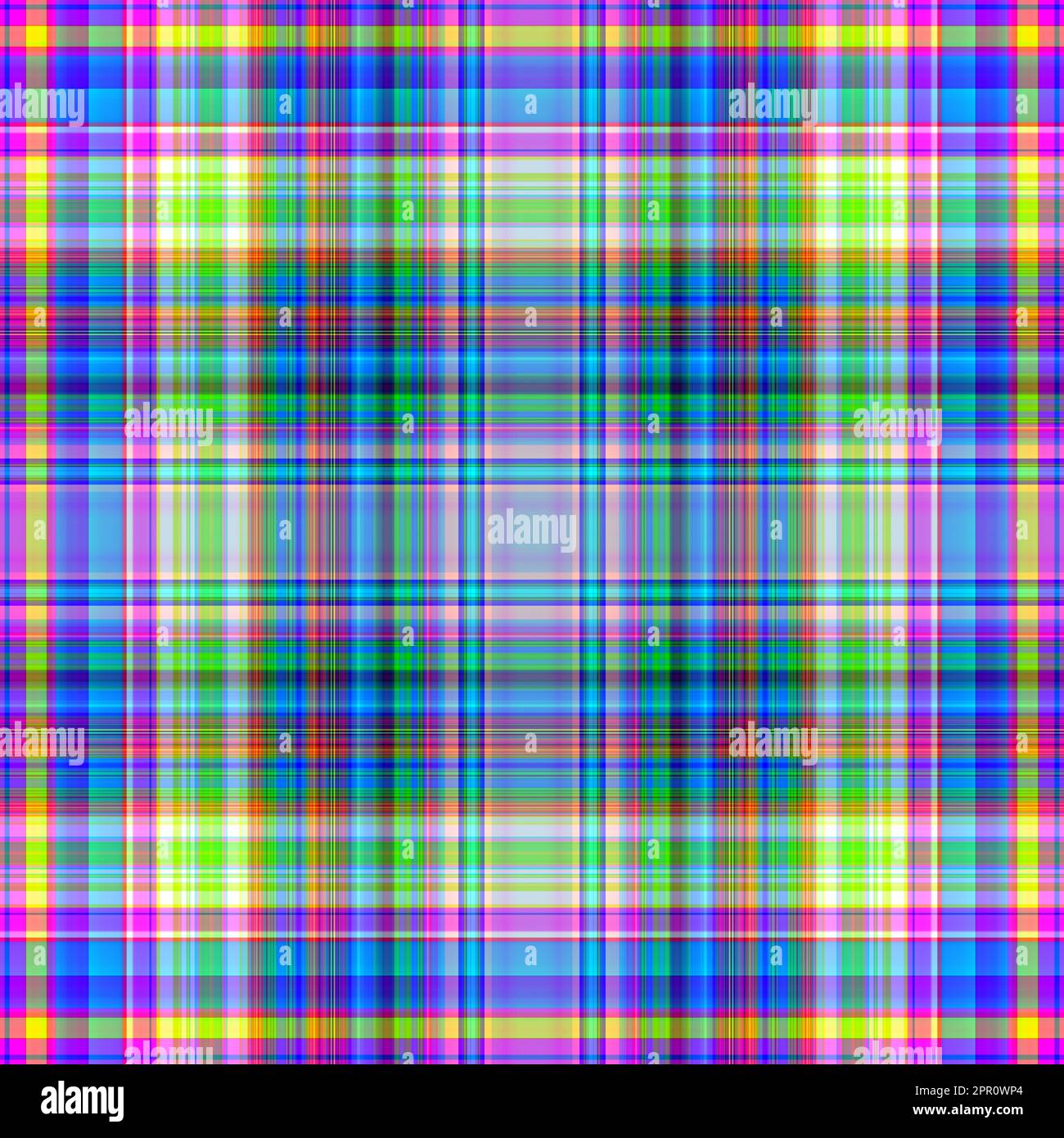 Vintage tartan pattern in vaporwave colorful style. Vintage 80s plaid ...