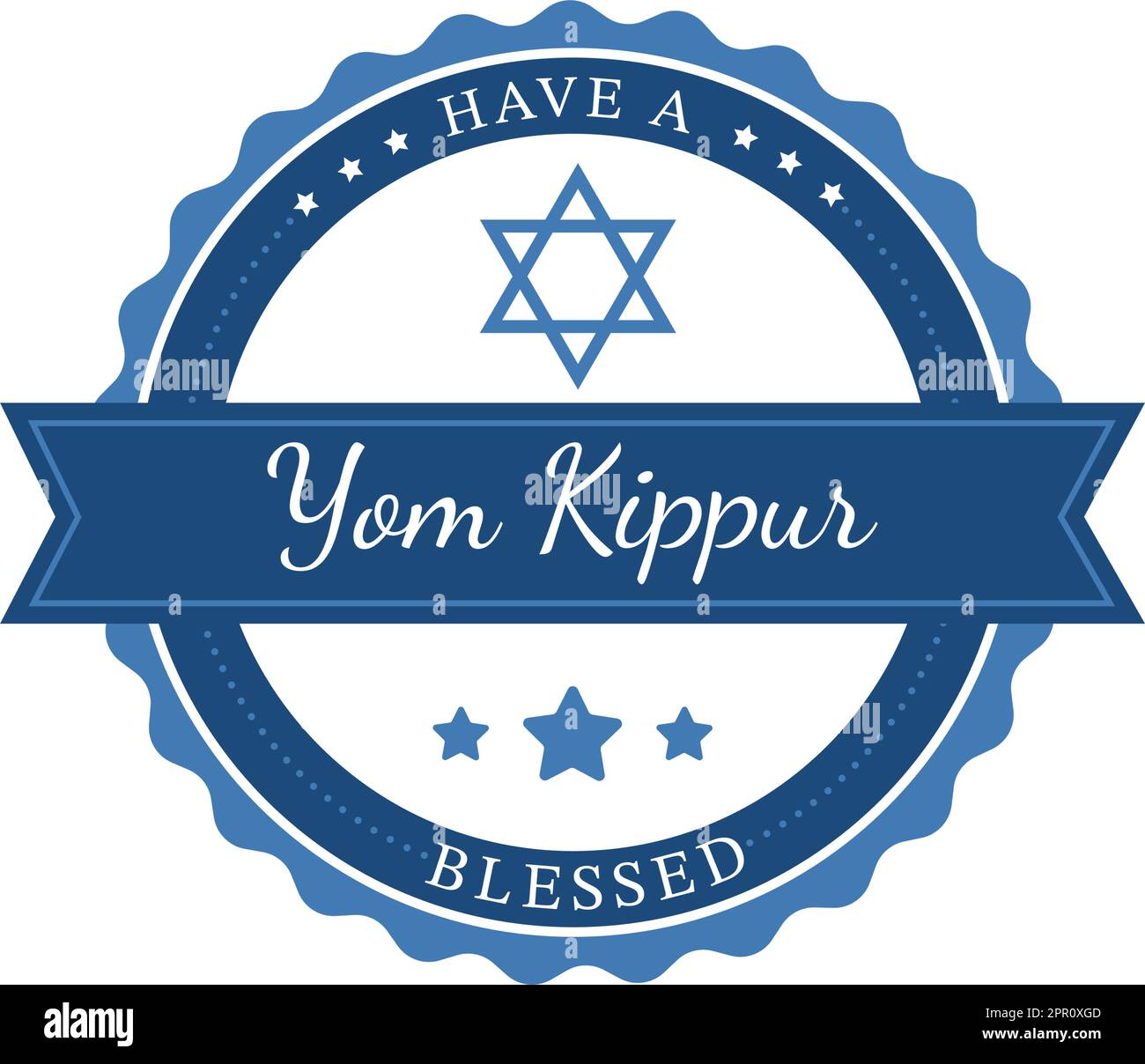 Yom Kippur Celebration Hand Drawn Cartoon Flat Illustration to Day of ...