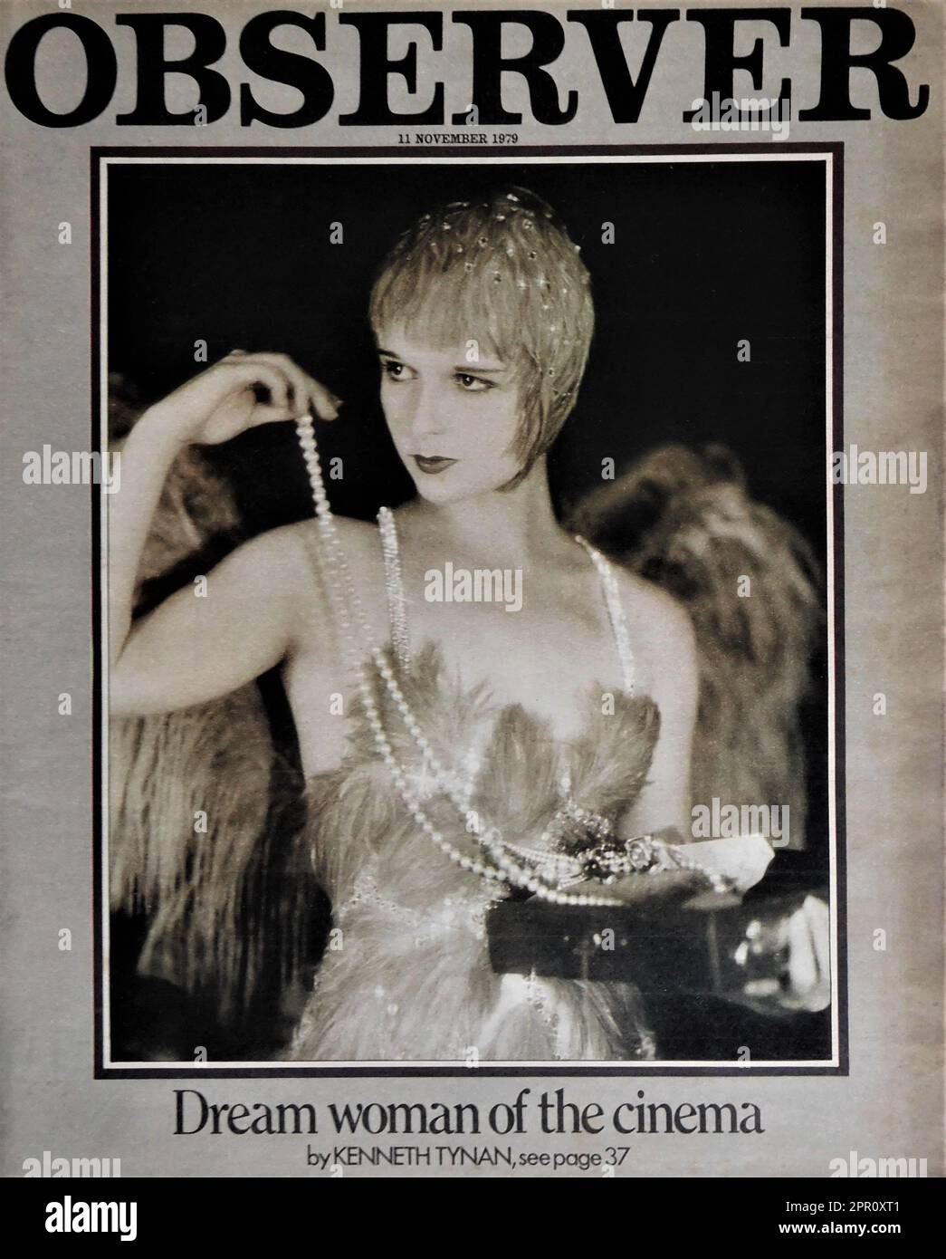 LOUISE BROOKS on Front Cover of OBSERVER Magazine from Sunday 11th ...