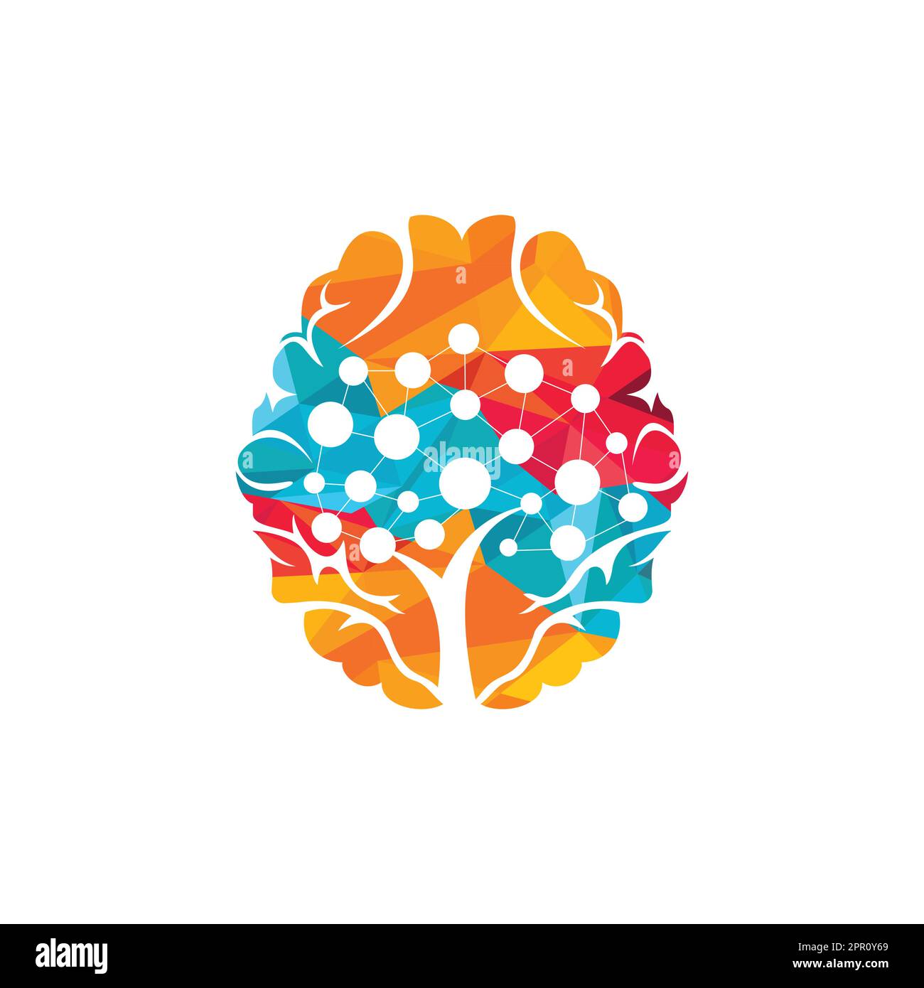 Brain technology logo design template. Circuit brain logo concept Stock ...