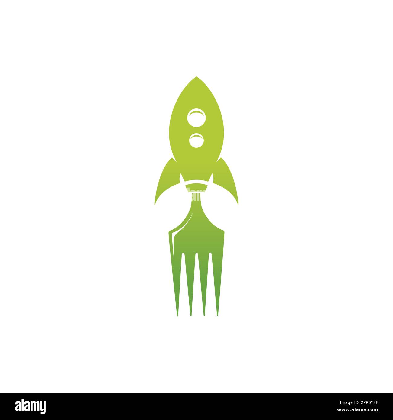Rocket food logo design illustration. Fast food delivery logo template ...