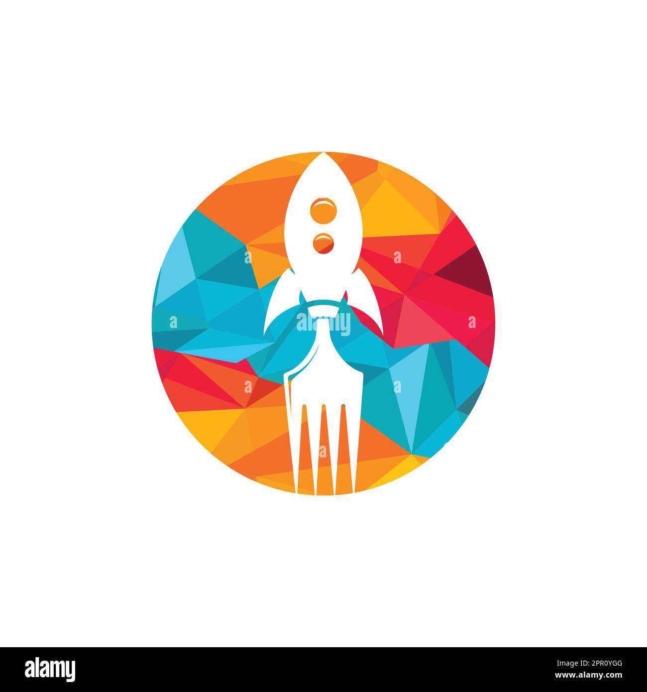 Rocket food logo design illustration. Fast food delivery logo template ...