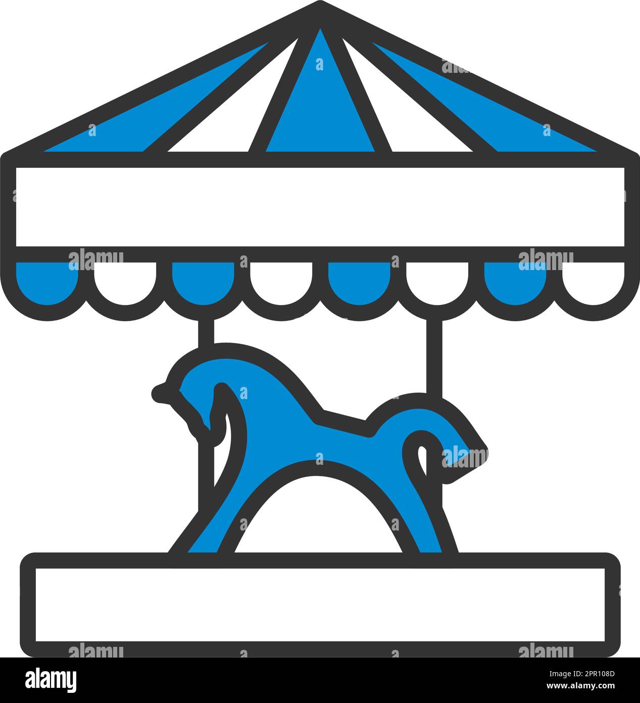 Children Horse Carousel Icon Stock Vector Image & Art - Alamy