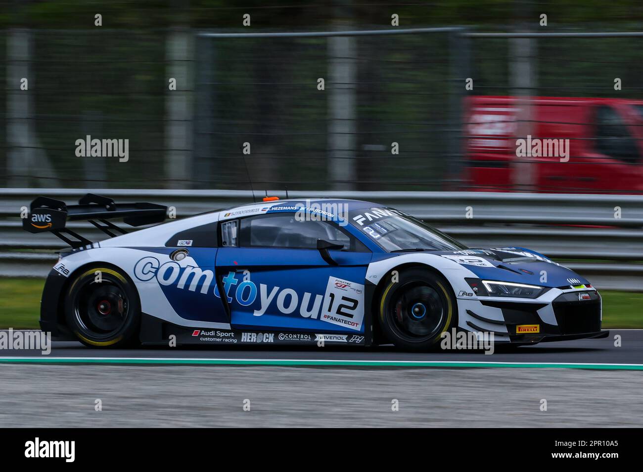 Monza, Italy. 21st Apr, 2023. Audi R8 LMS GT3 EVO II Team Comtoyou ...