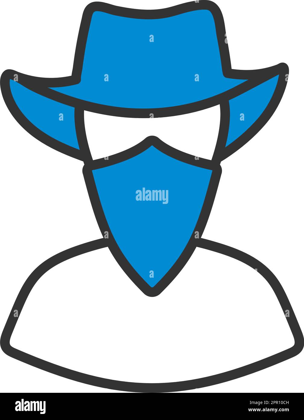 Cowboy isolated icons western Stock Vector Images - Alamy