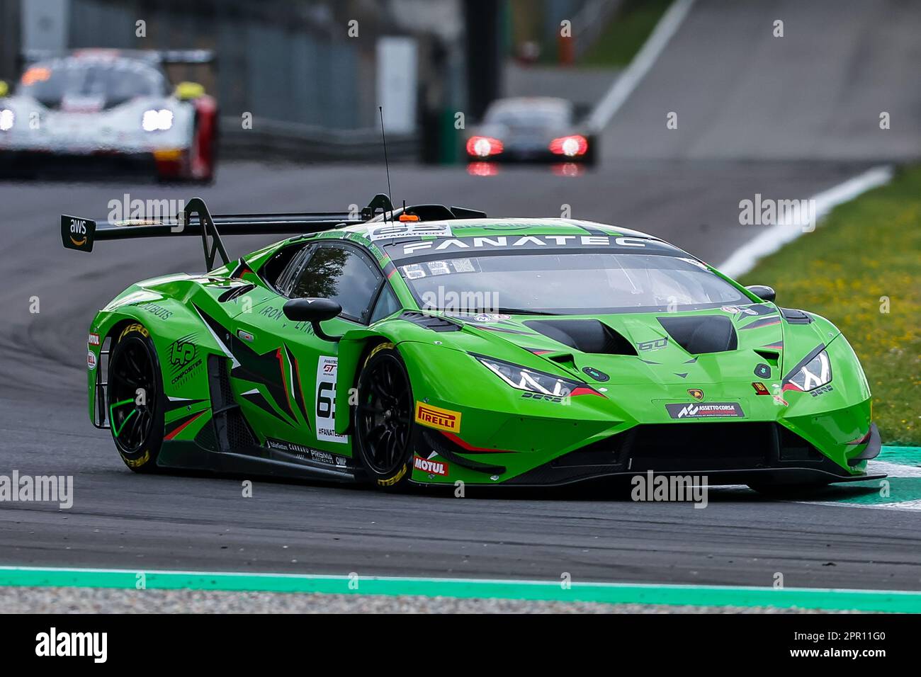 Monza, Italy. 21st Apr, 2023. Lamborghini Huracan GT3 EVO2 Team Iron ...