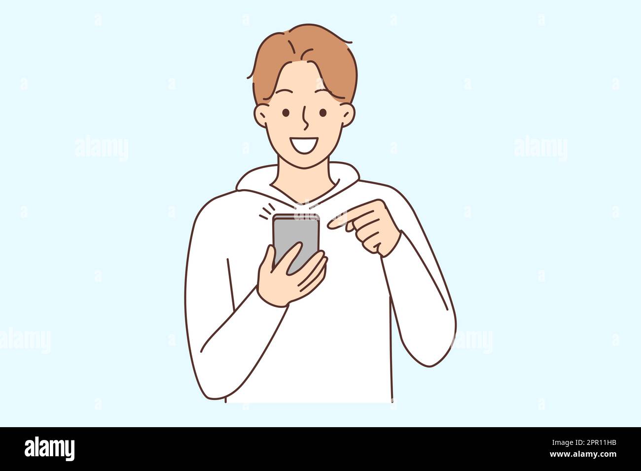 Cellphone browsing Stock Vector Images - Alamy