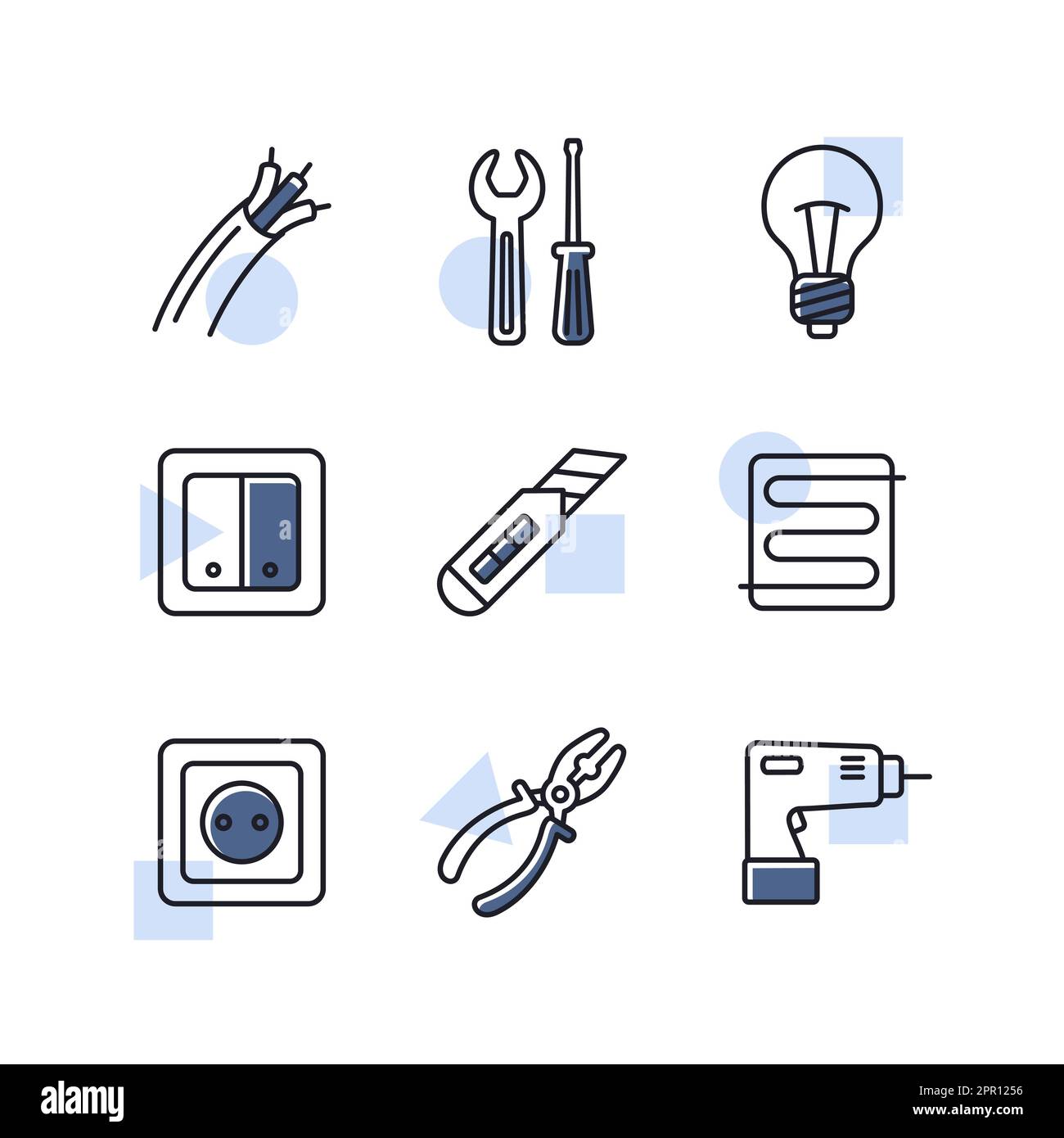 Electric utility repair Stock Vector Images - Alamy