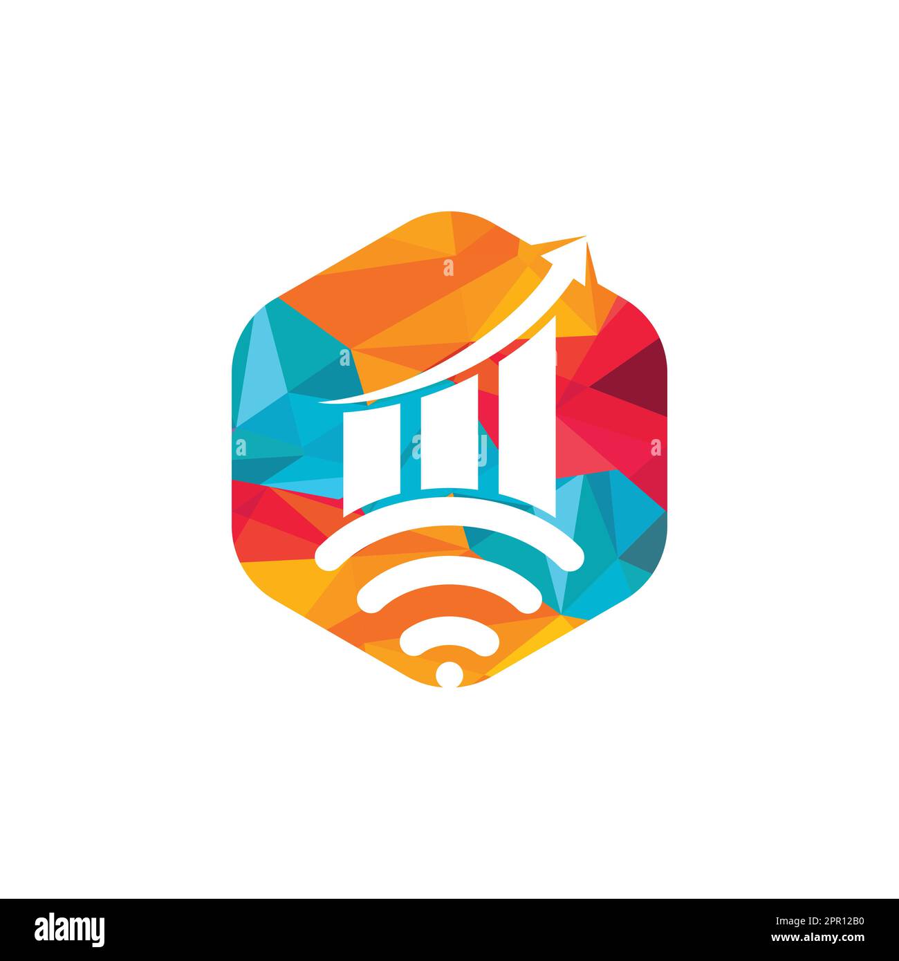 Wifi Statistic vector logo design. Wifi analytic logo icon design Stock ... Wifi Statistic vector logo design. Wifi analytic logo icon design Stock ...