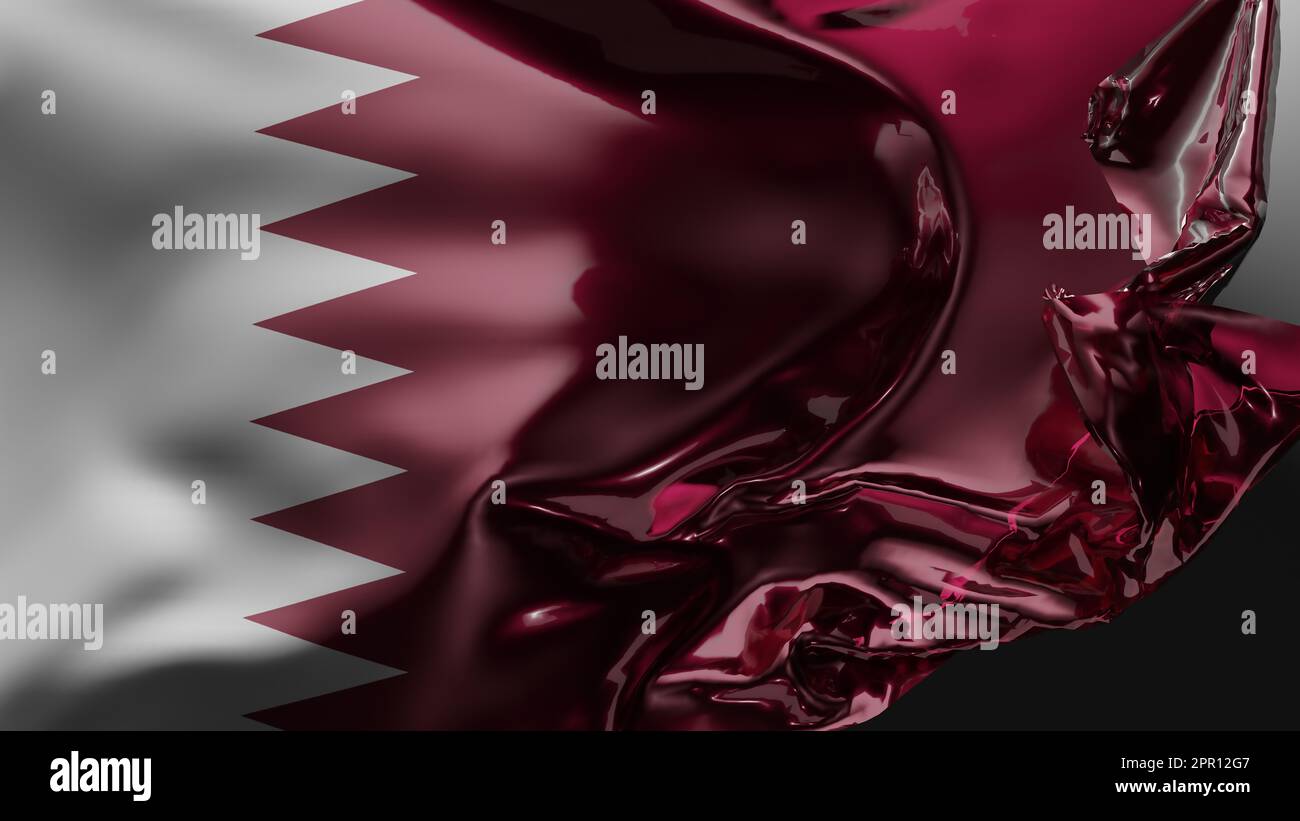 Looping animation waving 3d qatar hi-res stock photography and images ...
