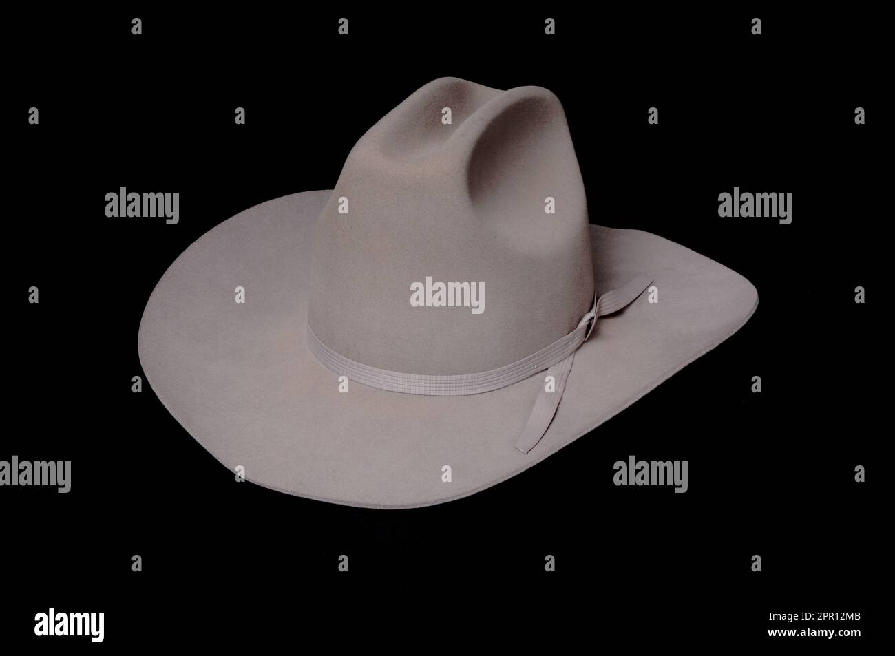 Arizona Style cowboy hat isolated over black Stock Photo - Alamy